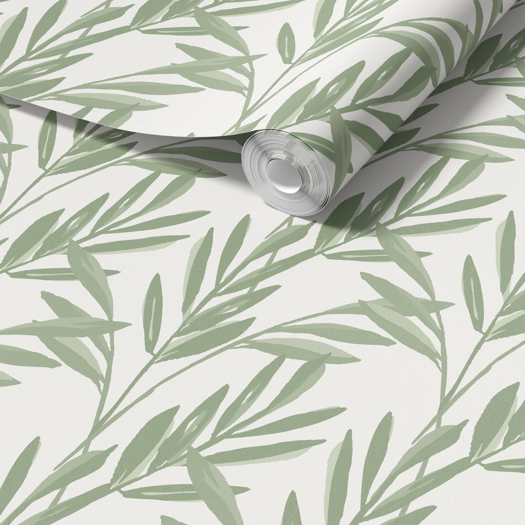 Botanical Wallpaper | Sage – Krystal Spuler Textiles